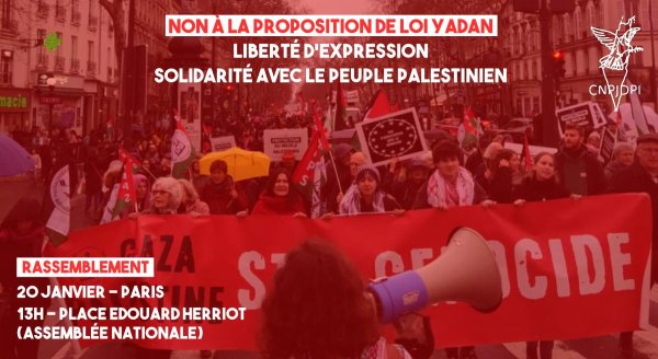 France Protests: Solidarity with Palestine Against Yadan Law Proposal ...